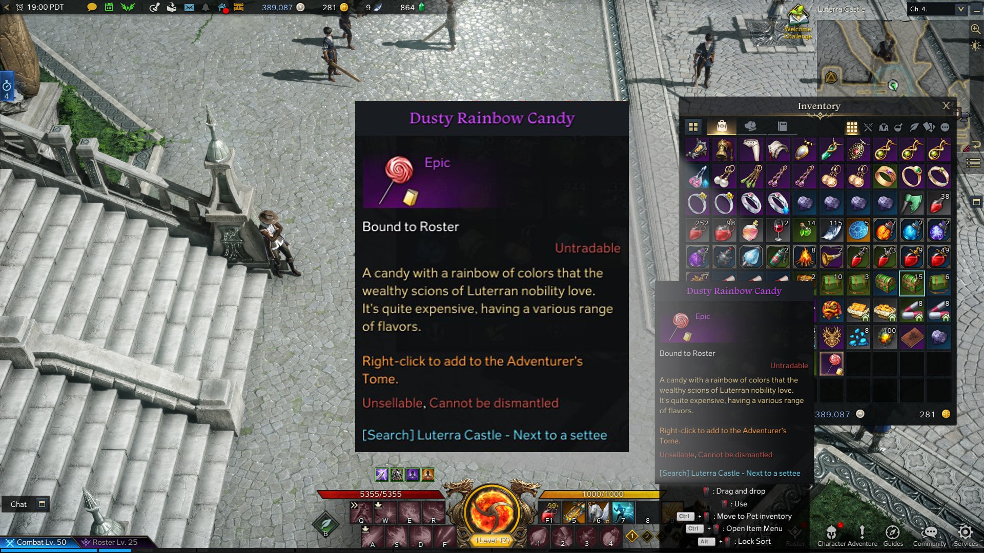 Lost Ark Dusty Rainbow Candy for Adventurer's Tome Guide